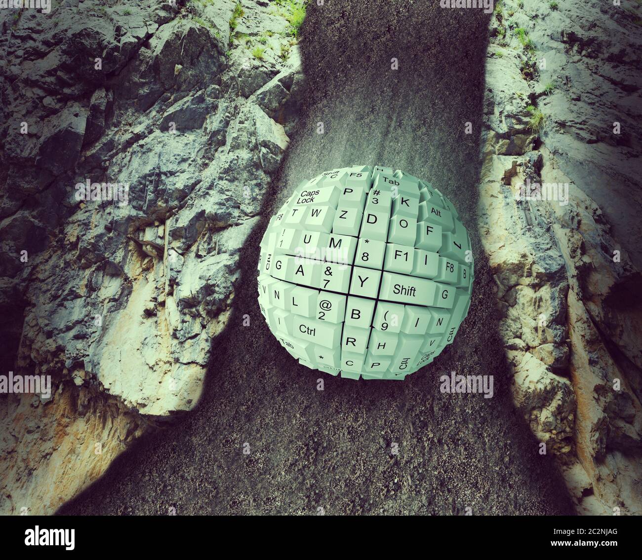 Letters keyboard over view hi-res stock photography and images - Alamy