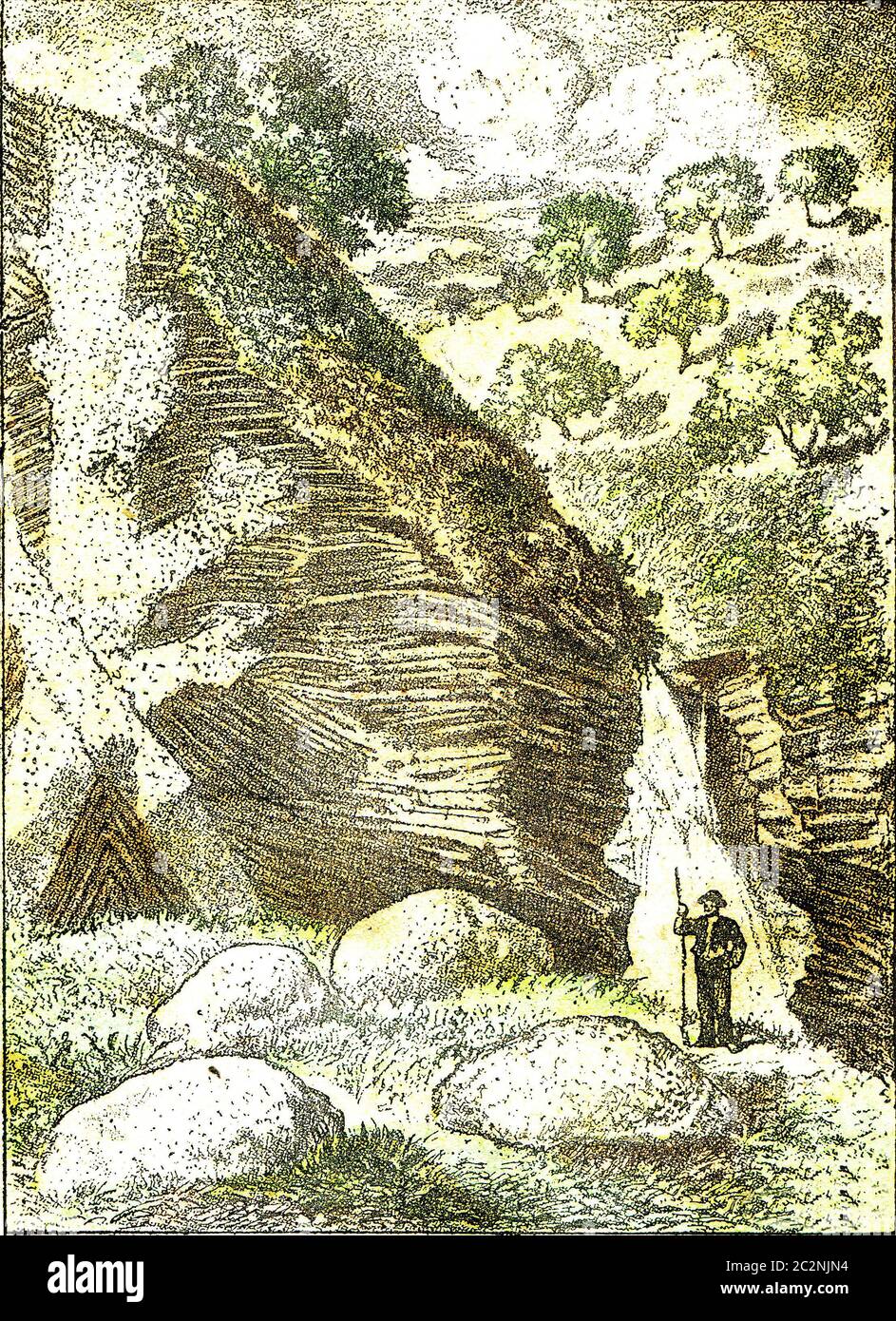 State of a hollow valley in the schists and primitive granites of the ...