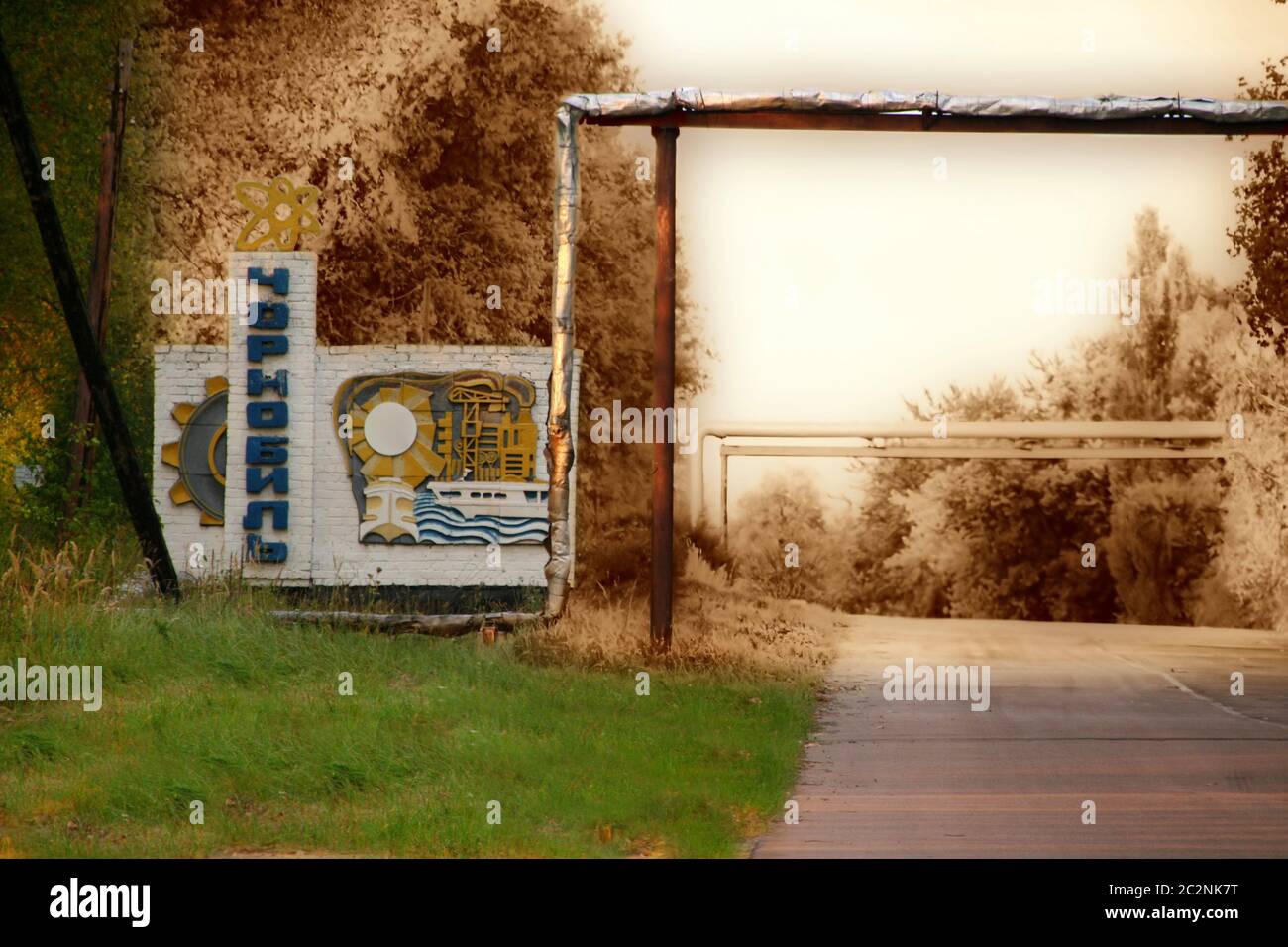 Road chernobyl road sign hi-res stock photography and images - Alamy