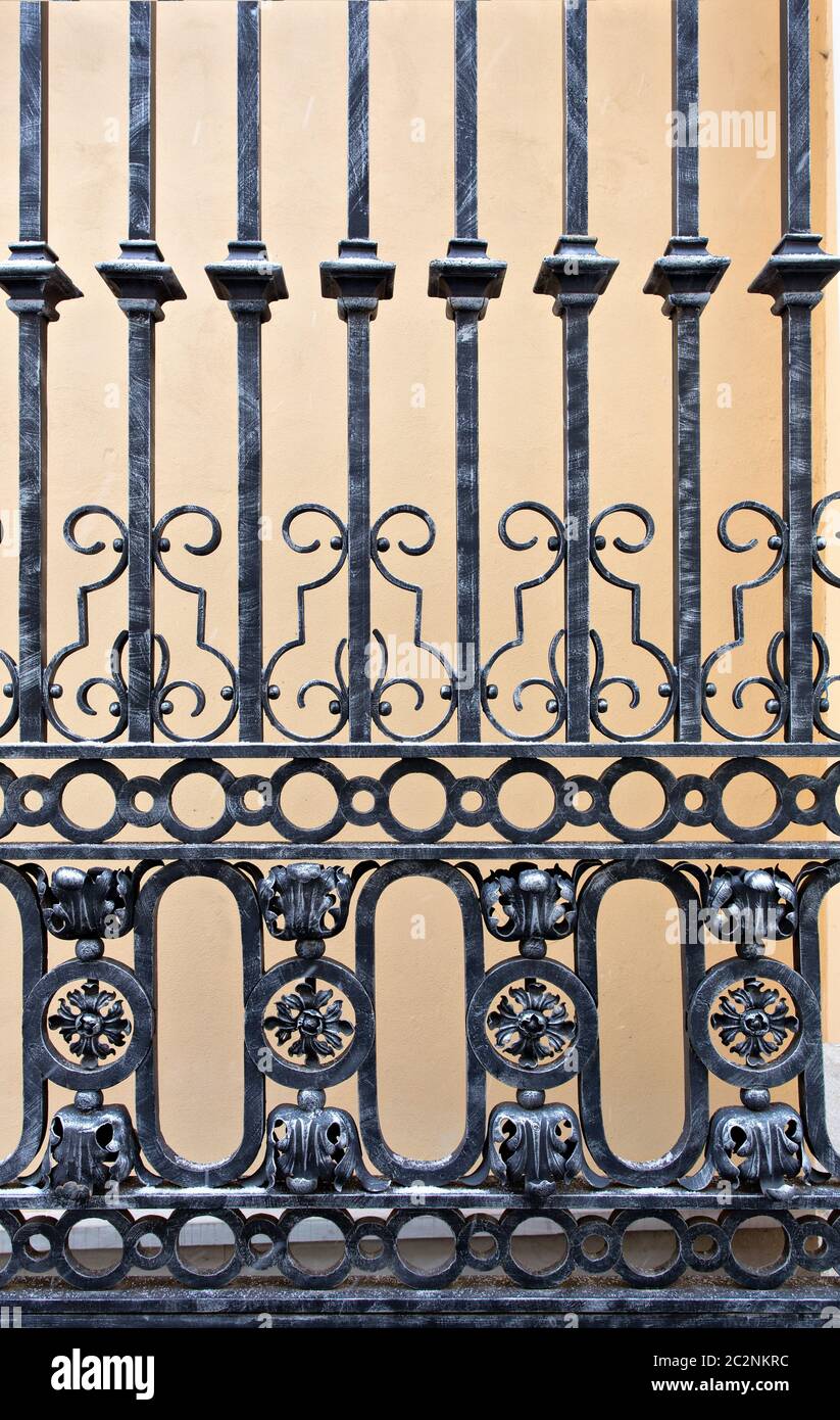 Gothic wrought iron fence gate hi-res stock photography and images - Alamy