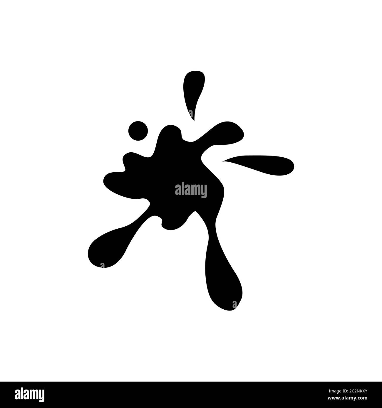 Blot. Simple ink spot vector. Abstraction vector Stock Vector Image ...