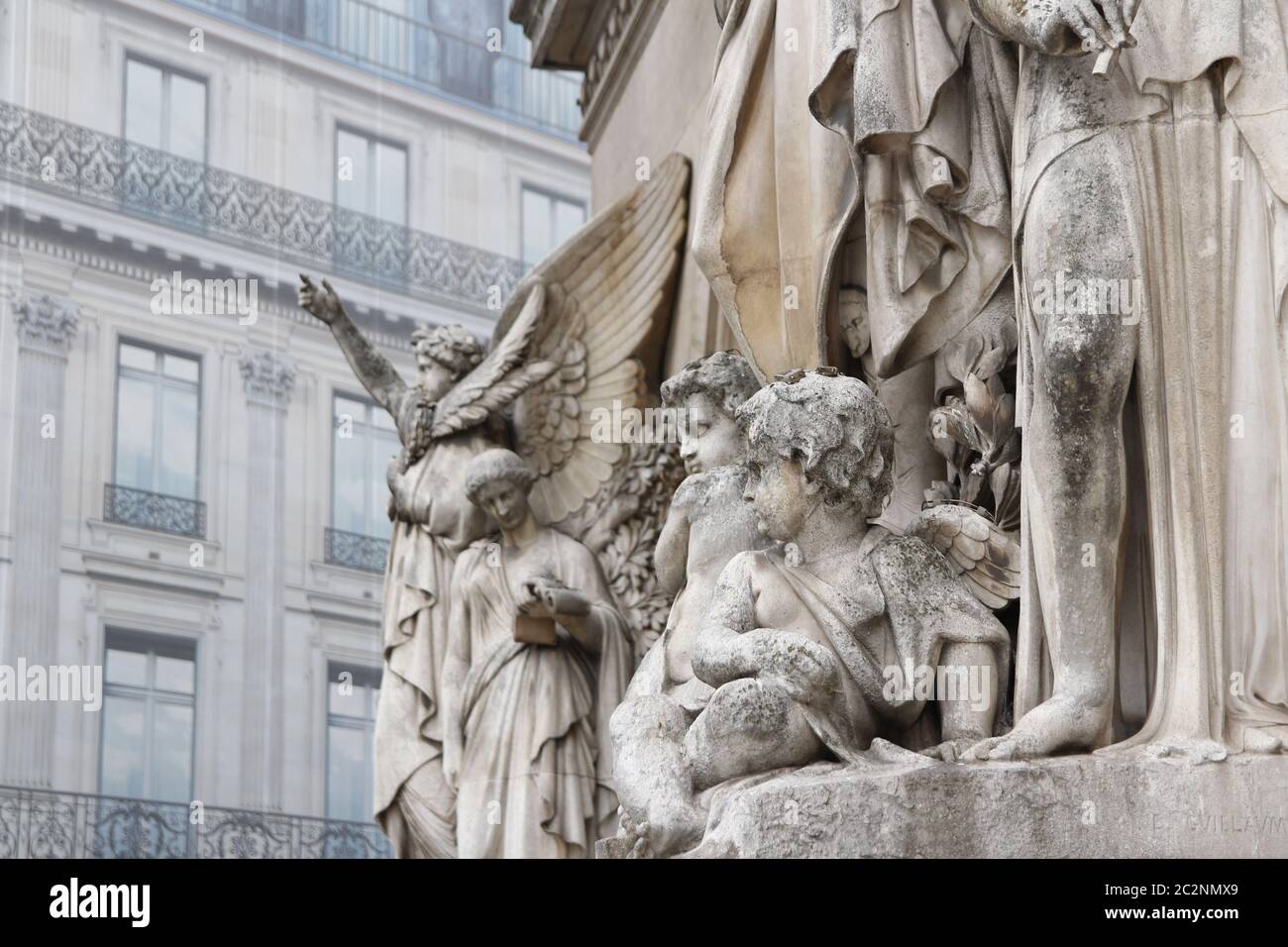 Paris, France - May 17, 2019: Little Angels from sculptural group of ...