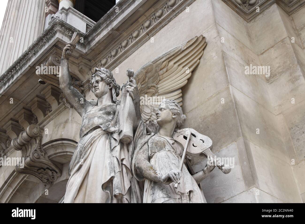 Paris, France - May 17, 2019: Side view sculptural group of ...
