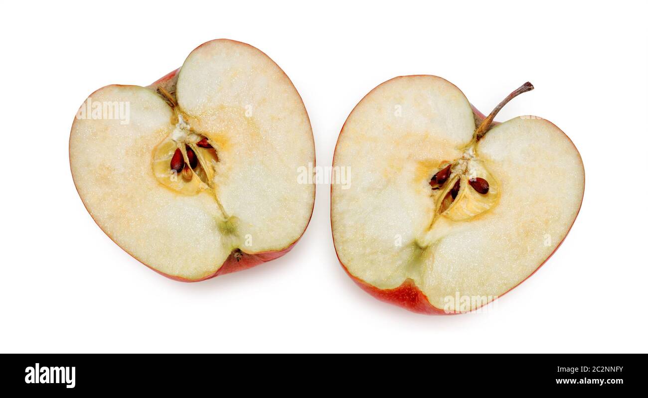 Two apple halves hi-res stock photography and images - Alamy