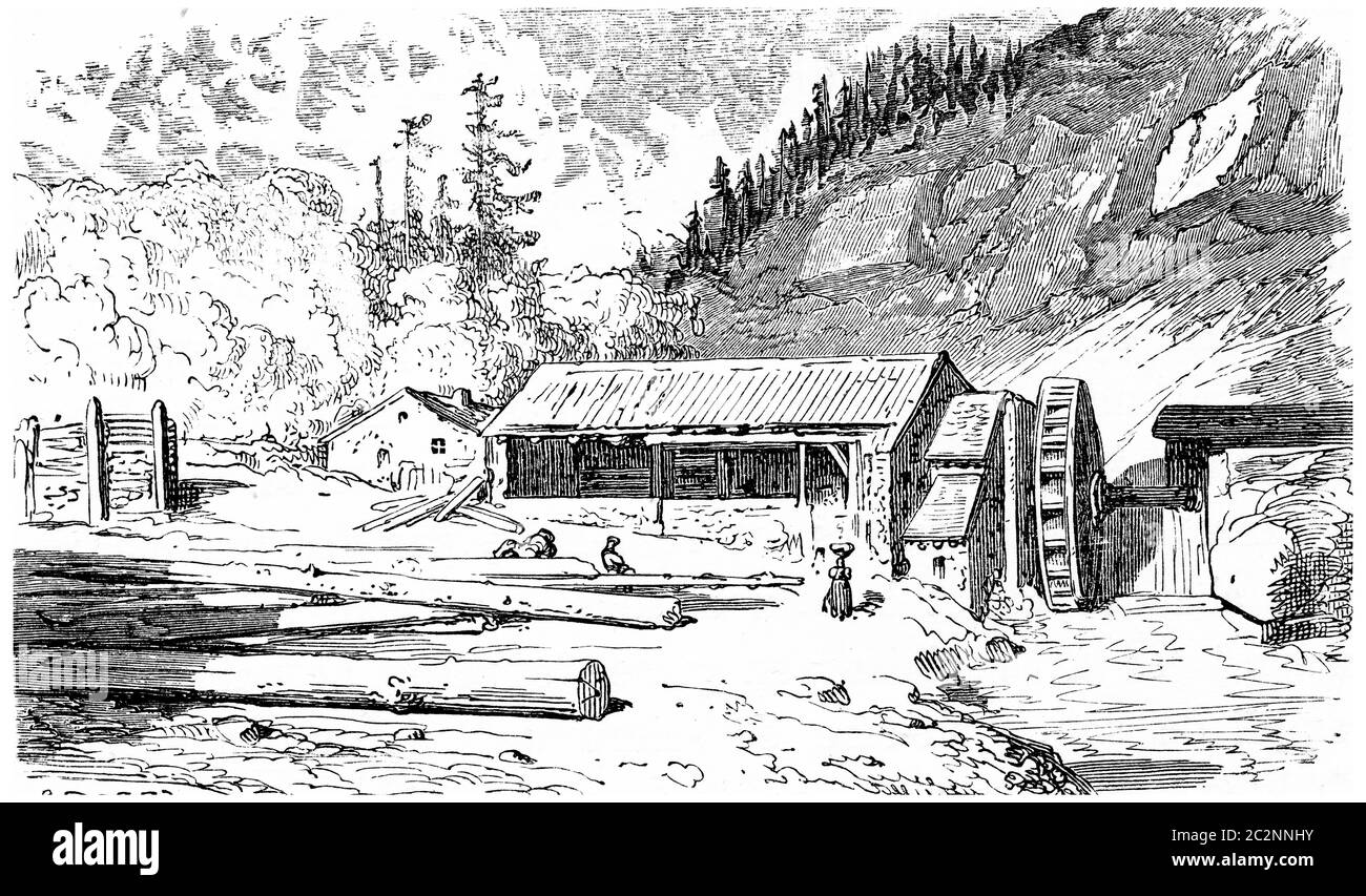 Sawmill drawing Cut Out Stock Images & Pictures - Alamy Sawmill drawing Cut Out Stock Images & Pictures - Alamy