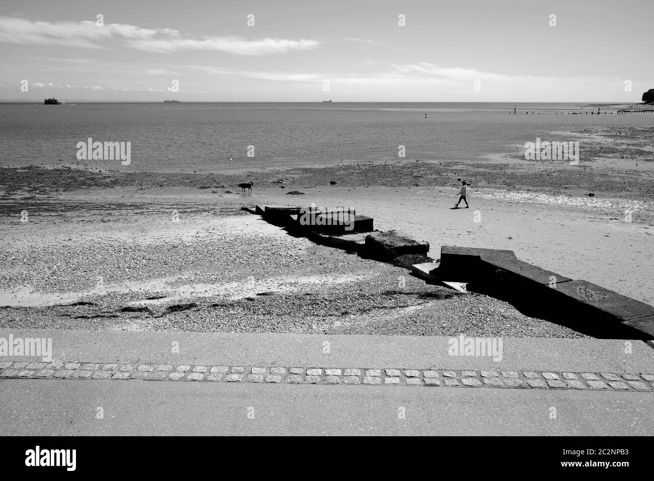 The duver beach st helens Black and White Stock Photos & Images - Alamy
