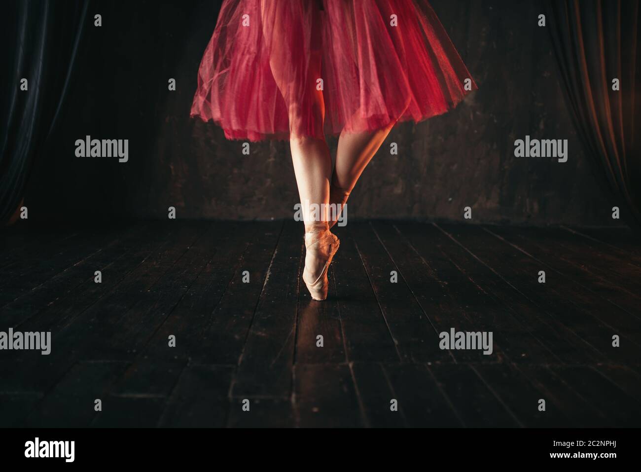 Ballerina in red dress hi-res stock photography and images - Alamy