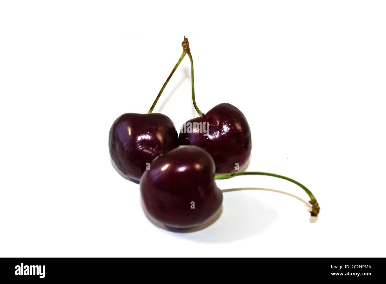 Photo fresh cherries Cut Out Stock Images & Pictures - Alamy