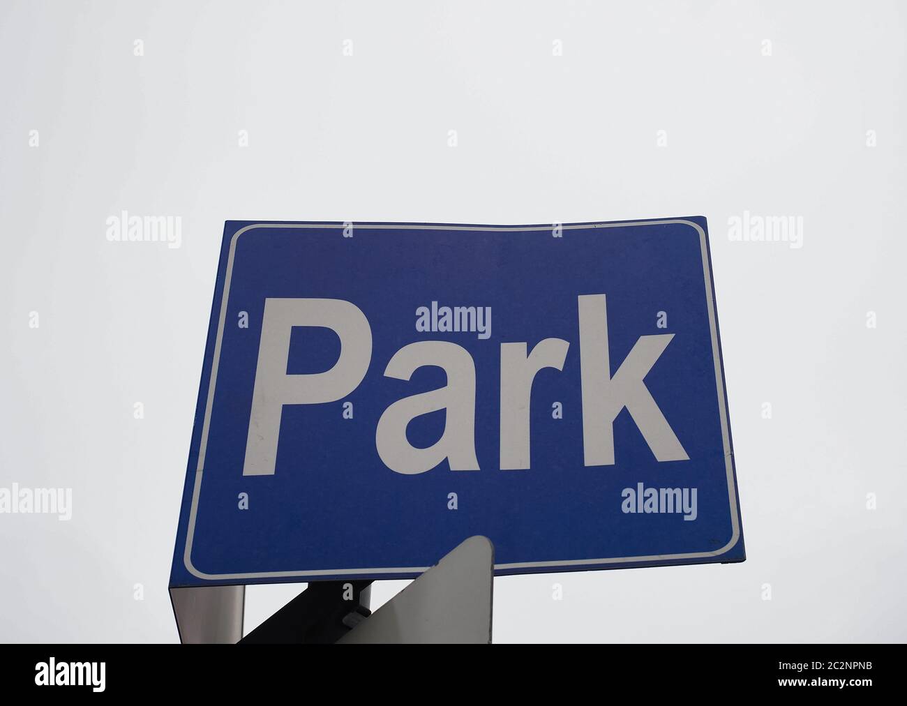 blue card parking traffic sign over sky Stock Photo - Alamy