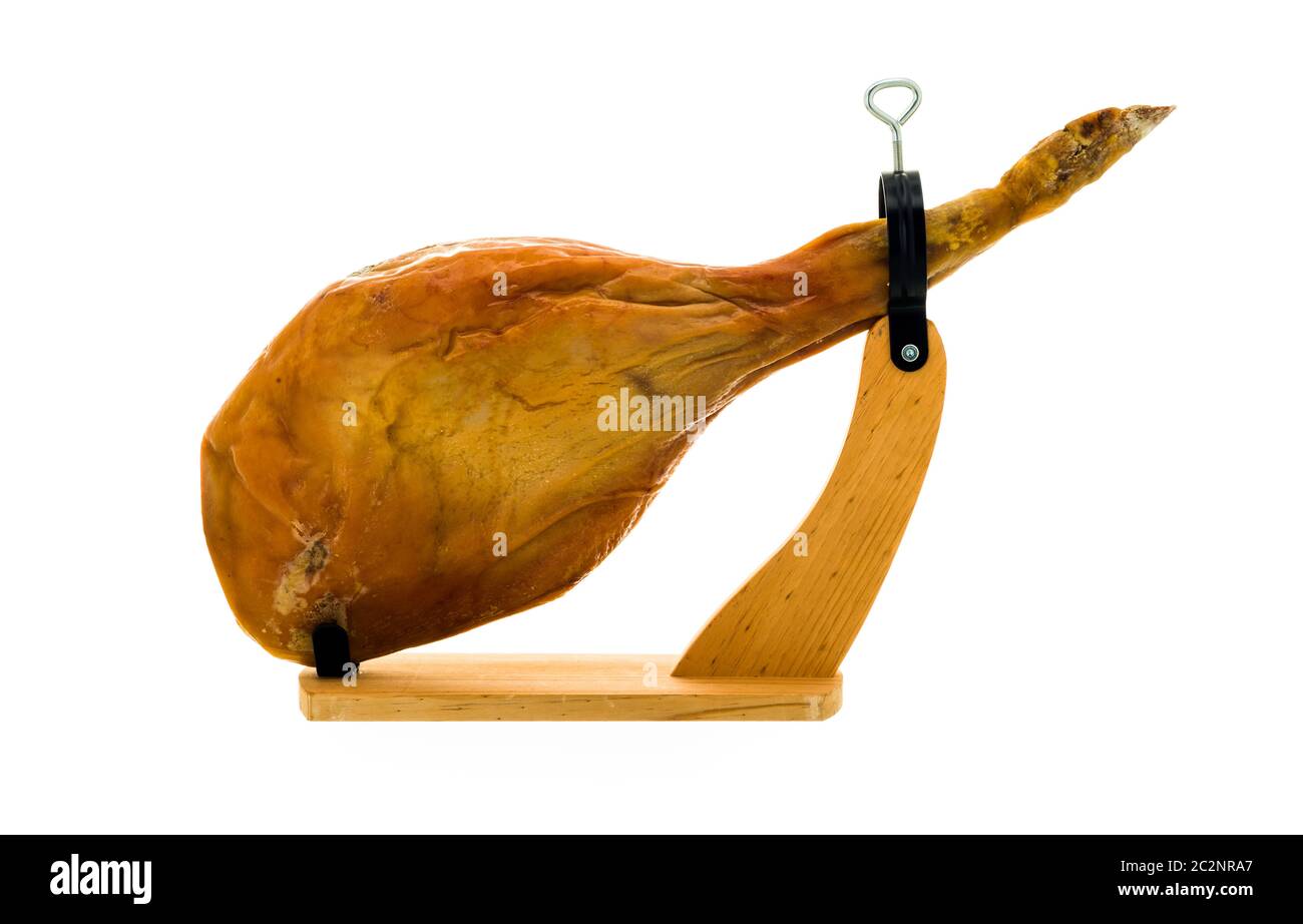 traditional spanish jamon serrano, italian parma, hamon iberico ...