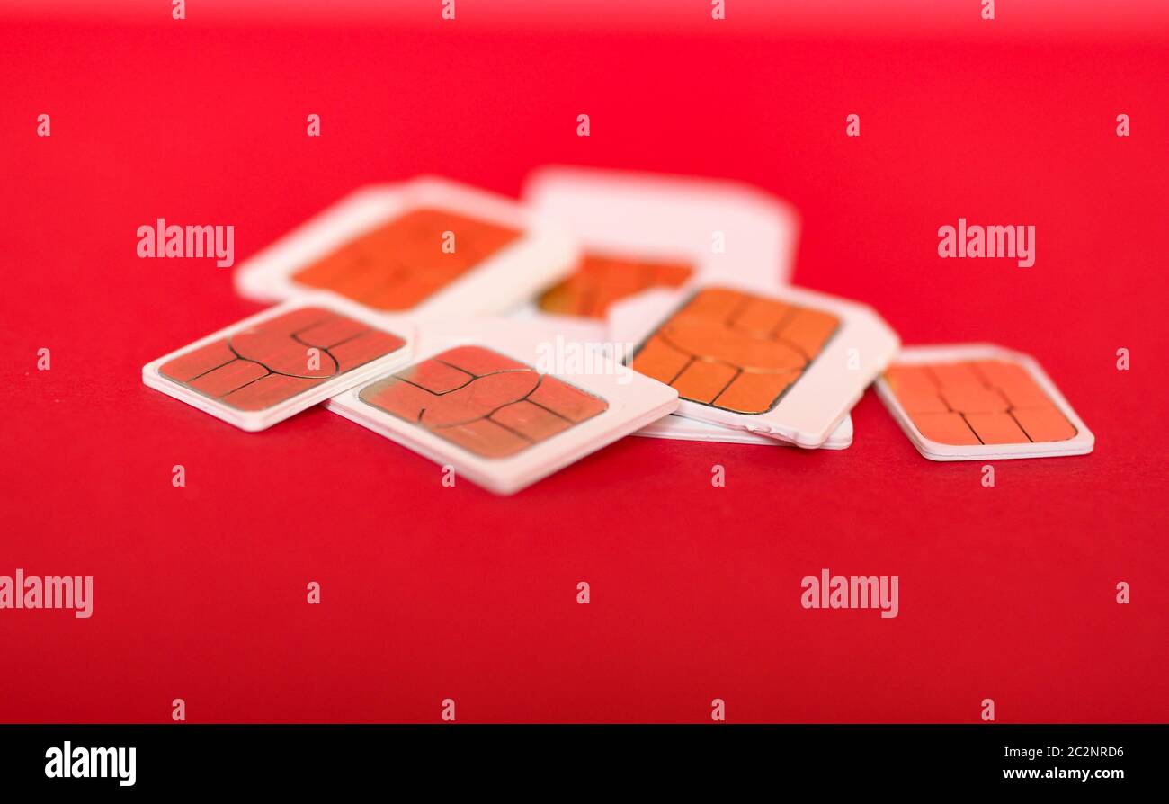 Sim cards many hi-res stock photography and images - Alamy