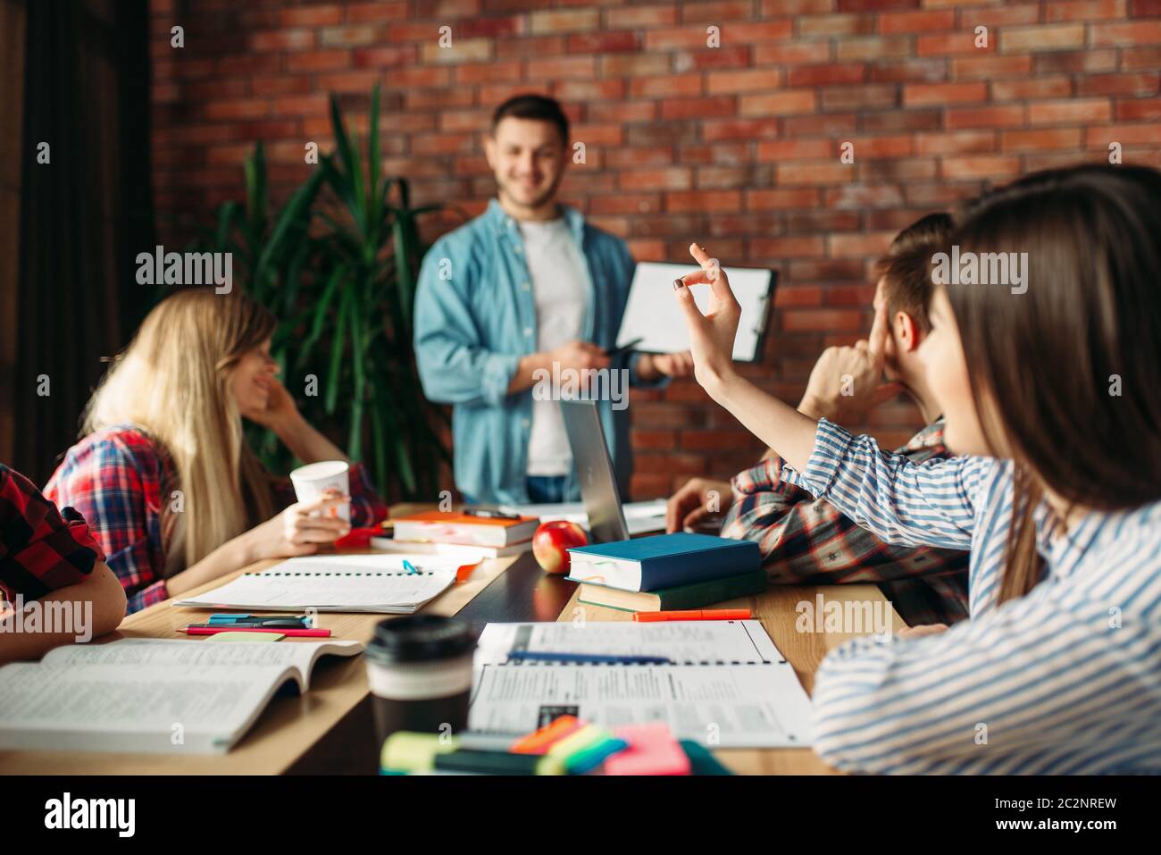 Young business team watching for new presentation, teamwork. Project ...