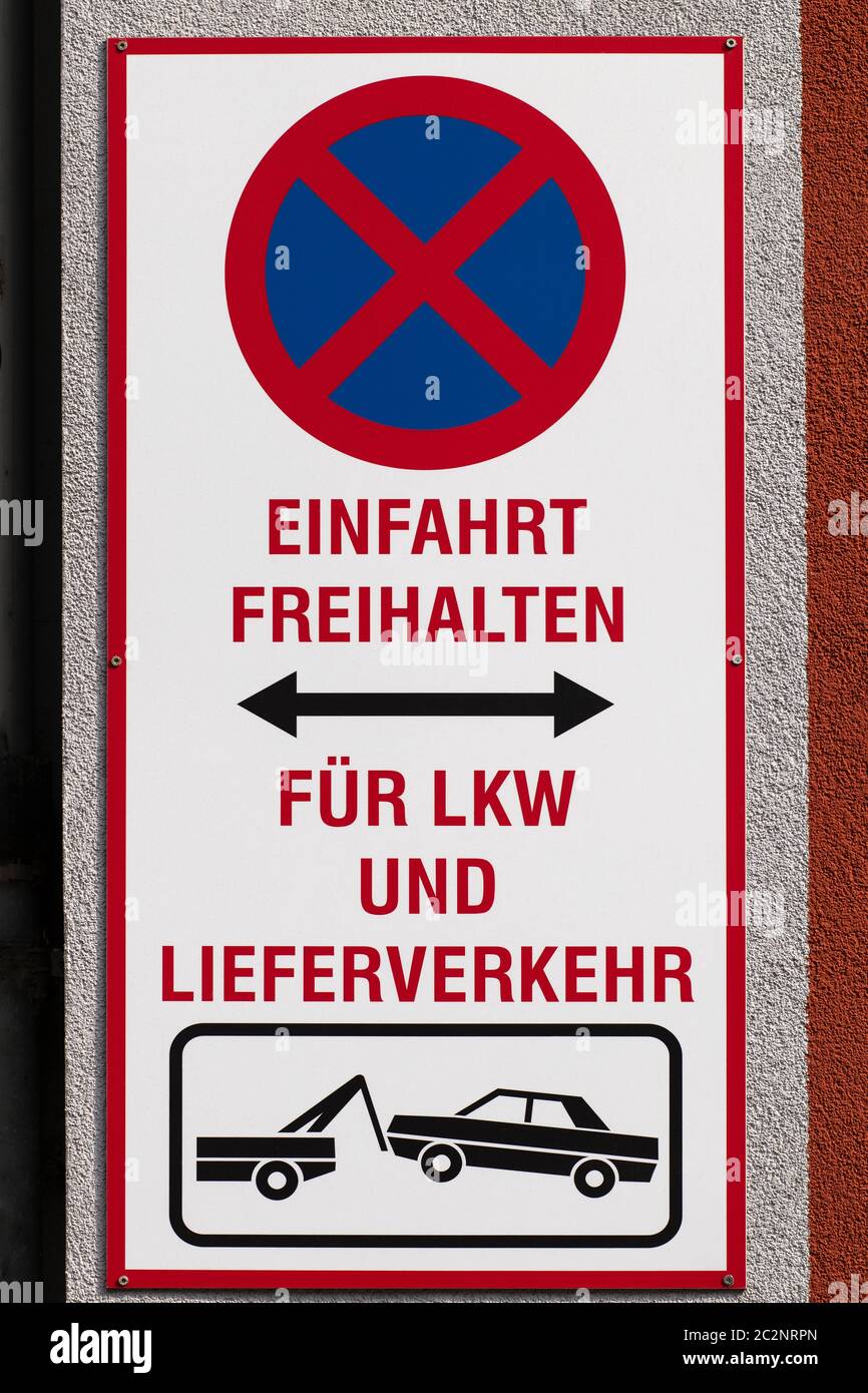 Signs in Berlin. 005 Stock Photo - Alamy