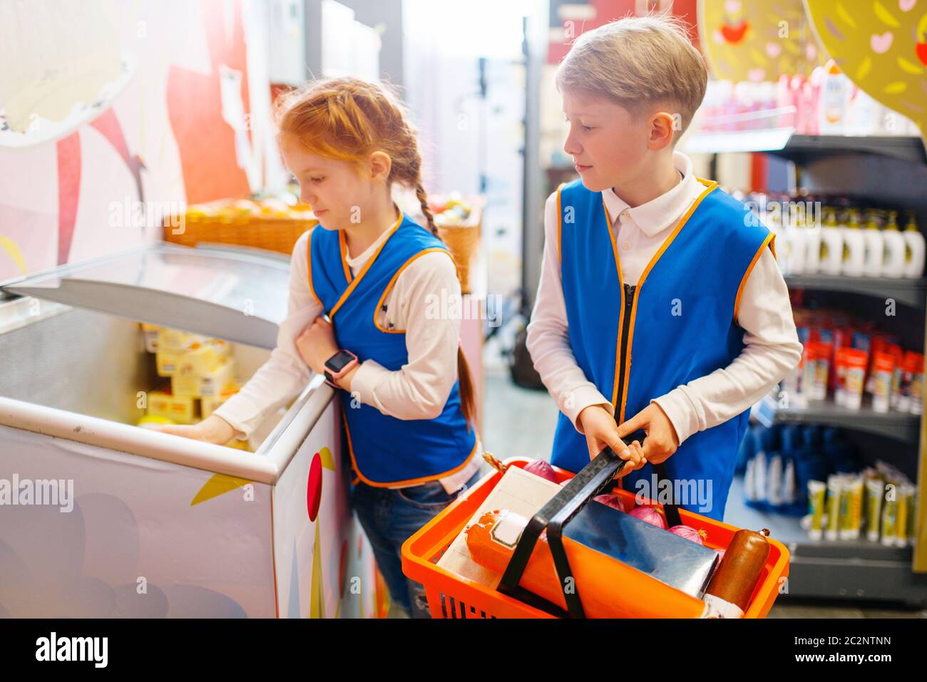 Supermarket school uniform hi-res stock photography and images - Alamy