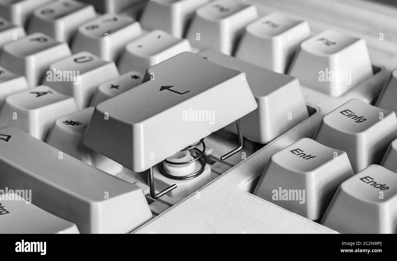 Computer keyboard close up Stock Photo - Alamy