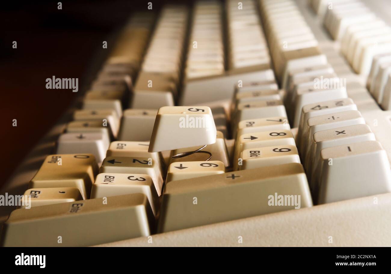 Computer keyboard close up Stock Photo - Alamy