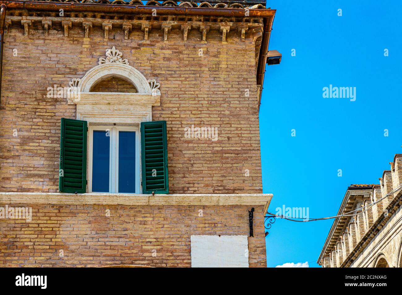 windows in the facades of ancient medieval houses Stock Photo - Alamy