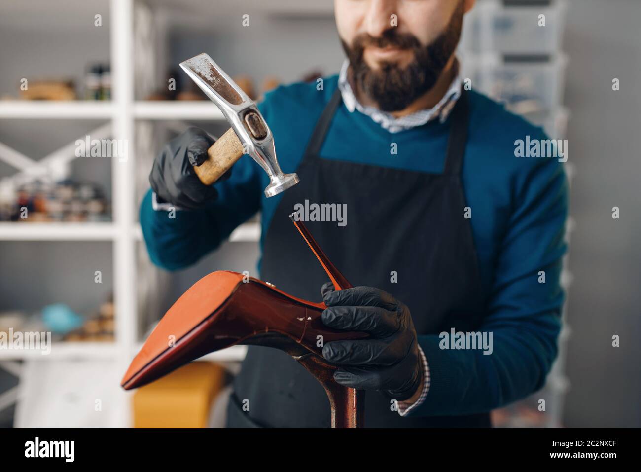 Shoe sole nails hi-res stock photography and images - Alamy