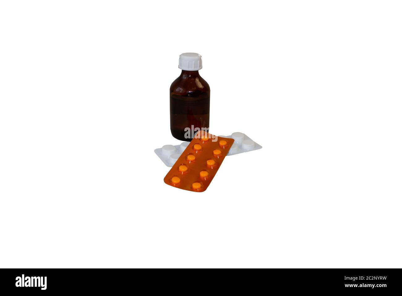 photo cut out tablets, drugs on a white background, Isolated Stock ...