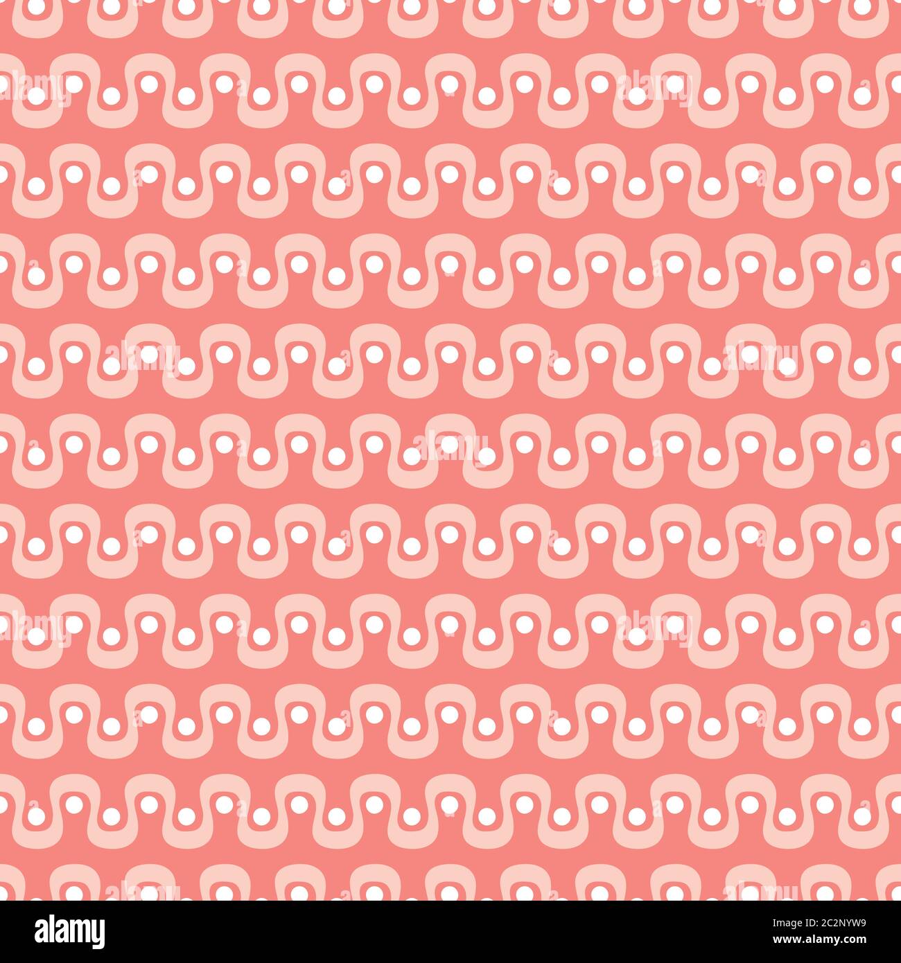 Abstract curve wave pattern design with dots. Geometric vector curves ...