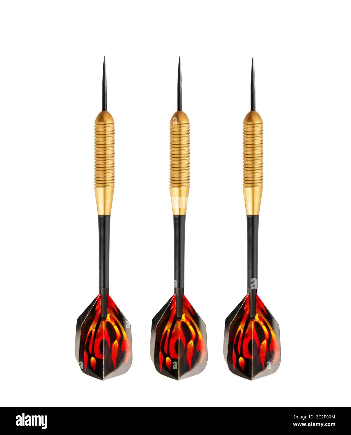 Colorful darts isolated on white background Stock Photo - Alamy