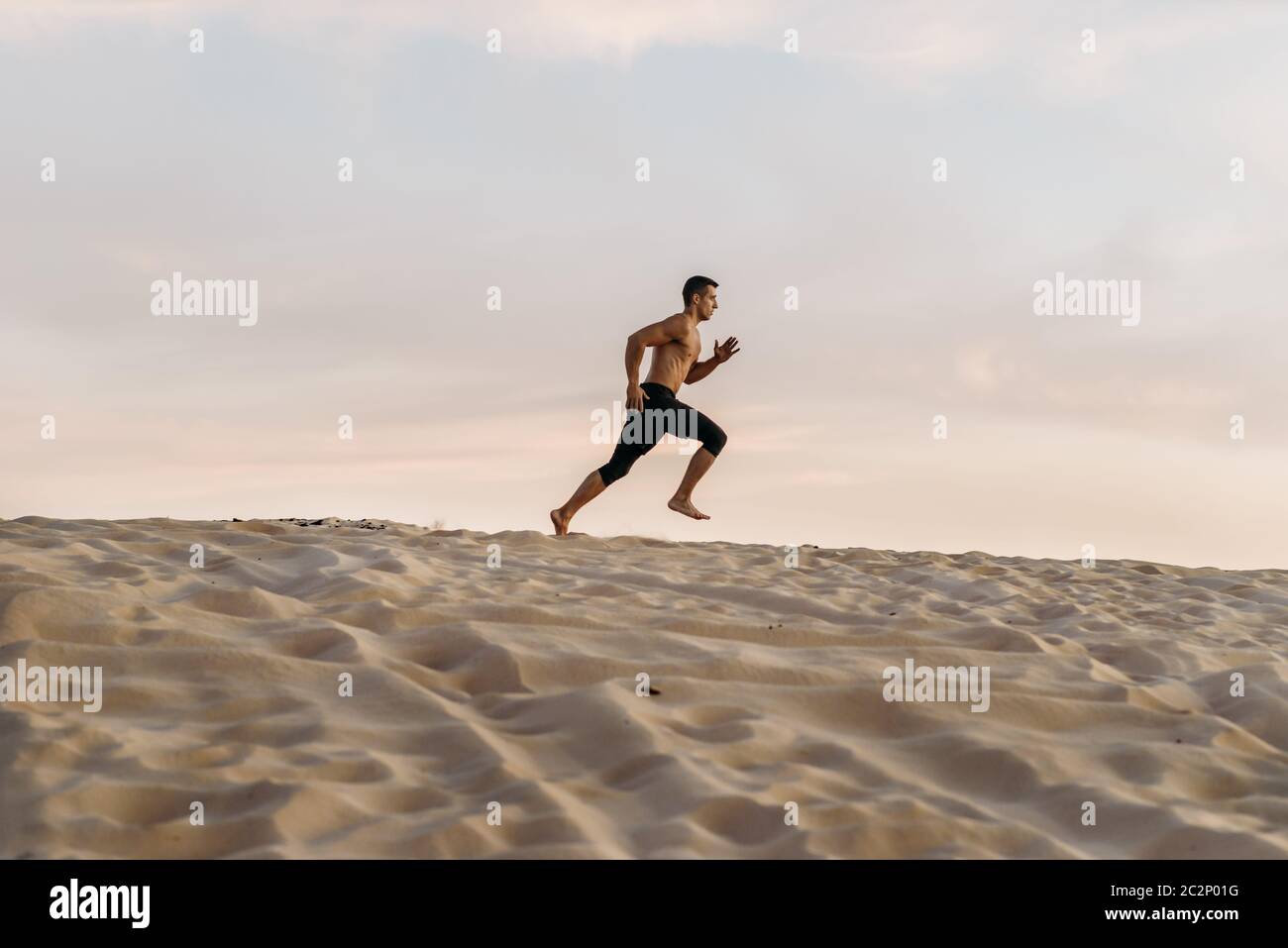Man running on dune the desert hi-res stock photography and images - Alamy