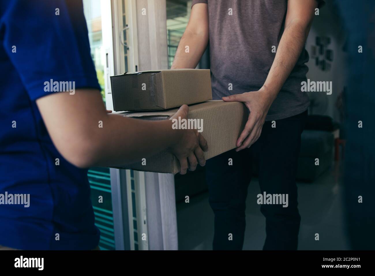 American mailman delivering mail hi-res stock photography and images ...