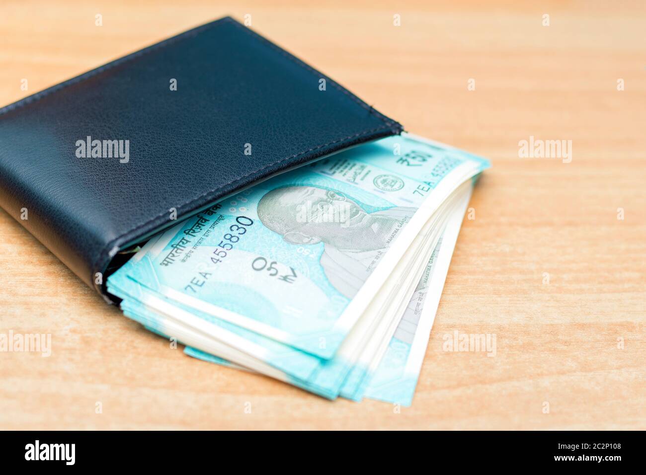 wallet with money isolated on white background Stock Photo - Alamy