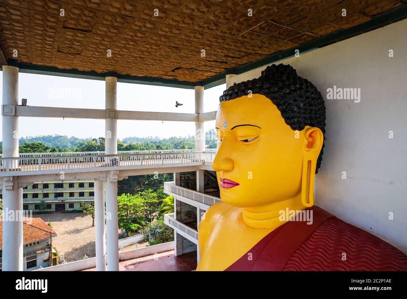 Sri Lanka attractions, buddha statue in old temple. Ceylon, Unesco ...