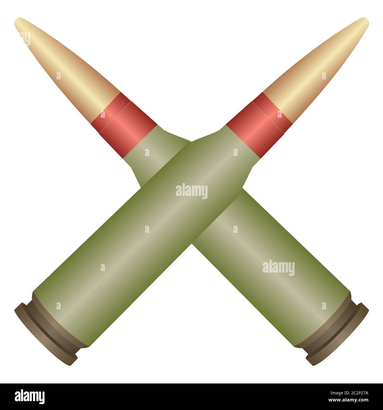 Two weapon cartridges Stock Photo - Alamy