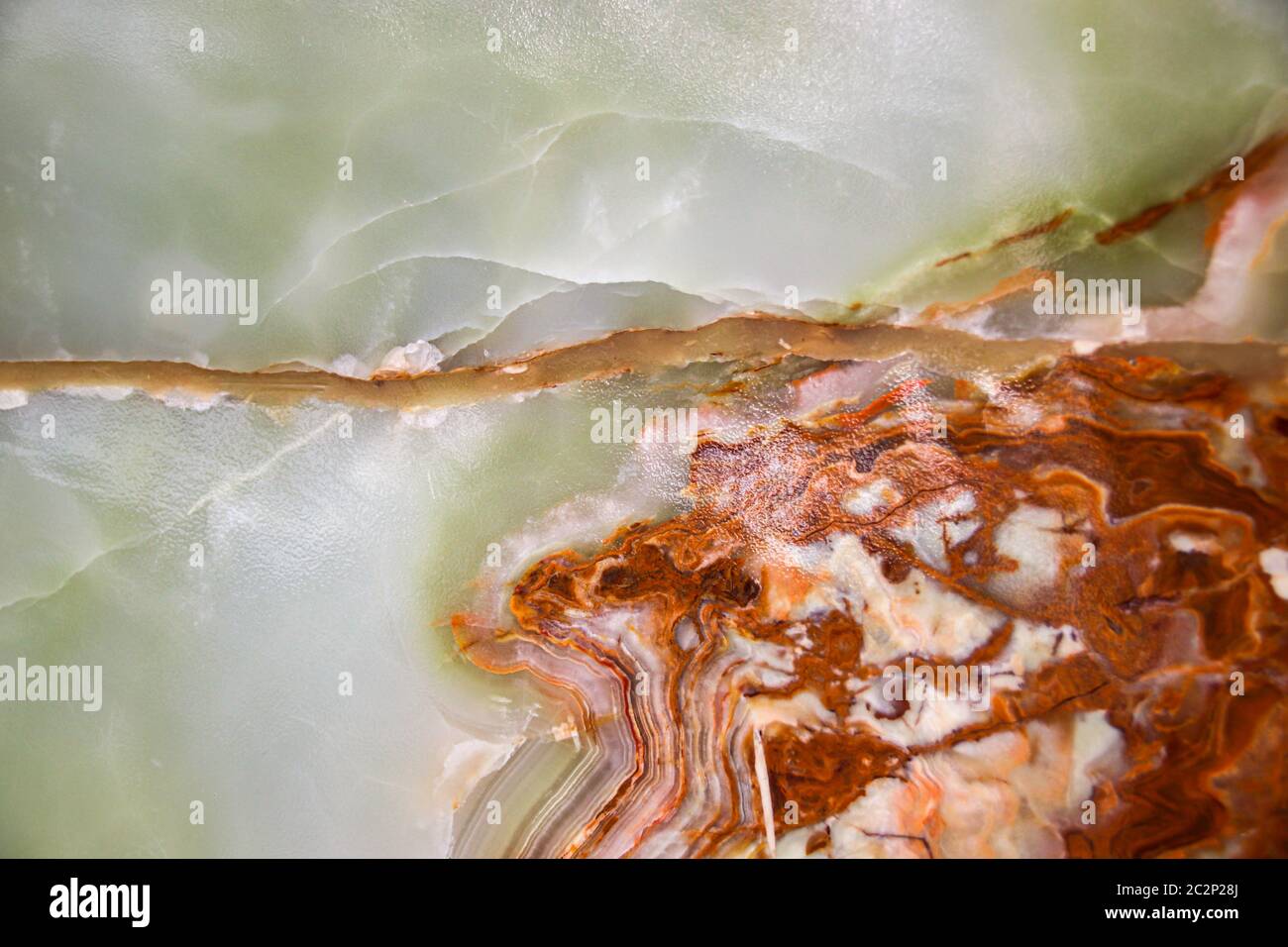 Close up of the texture and patterns of a cut raw jade rock Stock Photo ...
