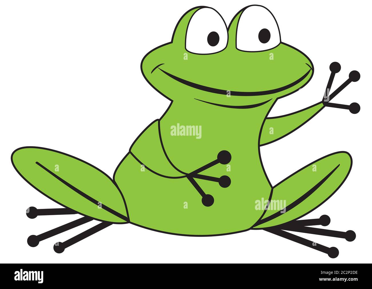 Cute cartoon frog hi-res stock photography and images - Alamy