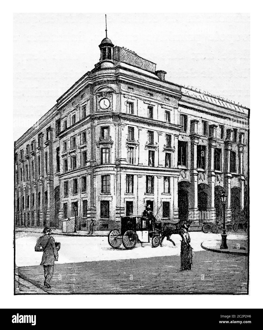 Hotel facade in france Black and White Stock Photos & Images - Alamy