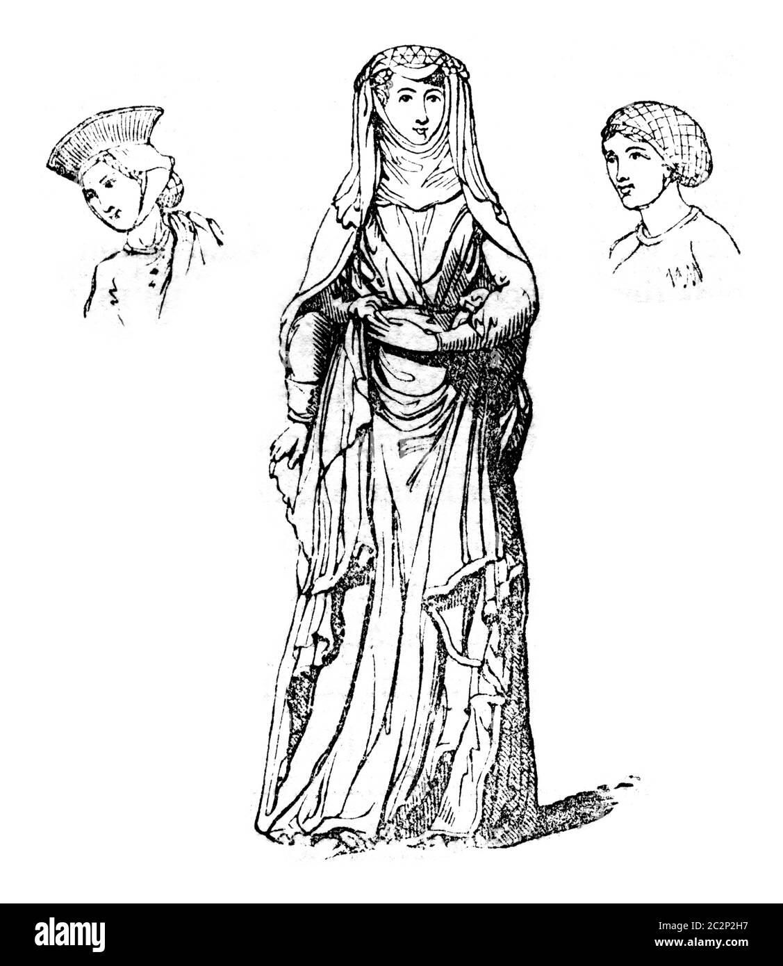 Costume Aveline, Countess of Lancaster, and women's headgear, vintage ...