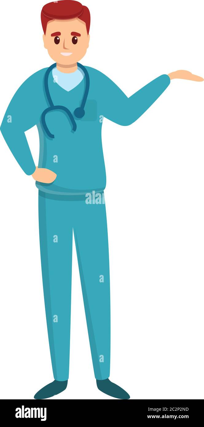 Young cardiologist icon. Cartoon of young cardiologist vector icon for ...