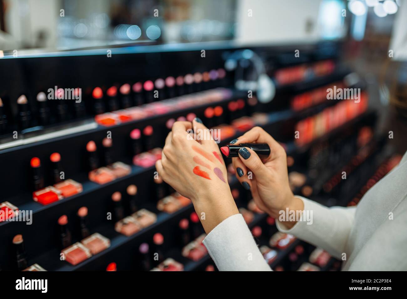 Lipstick tester hi-res stock photography and images - Alamy