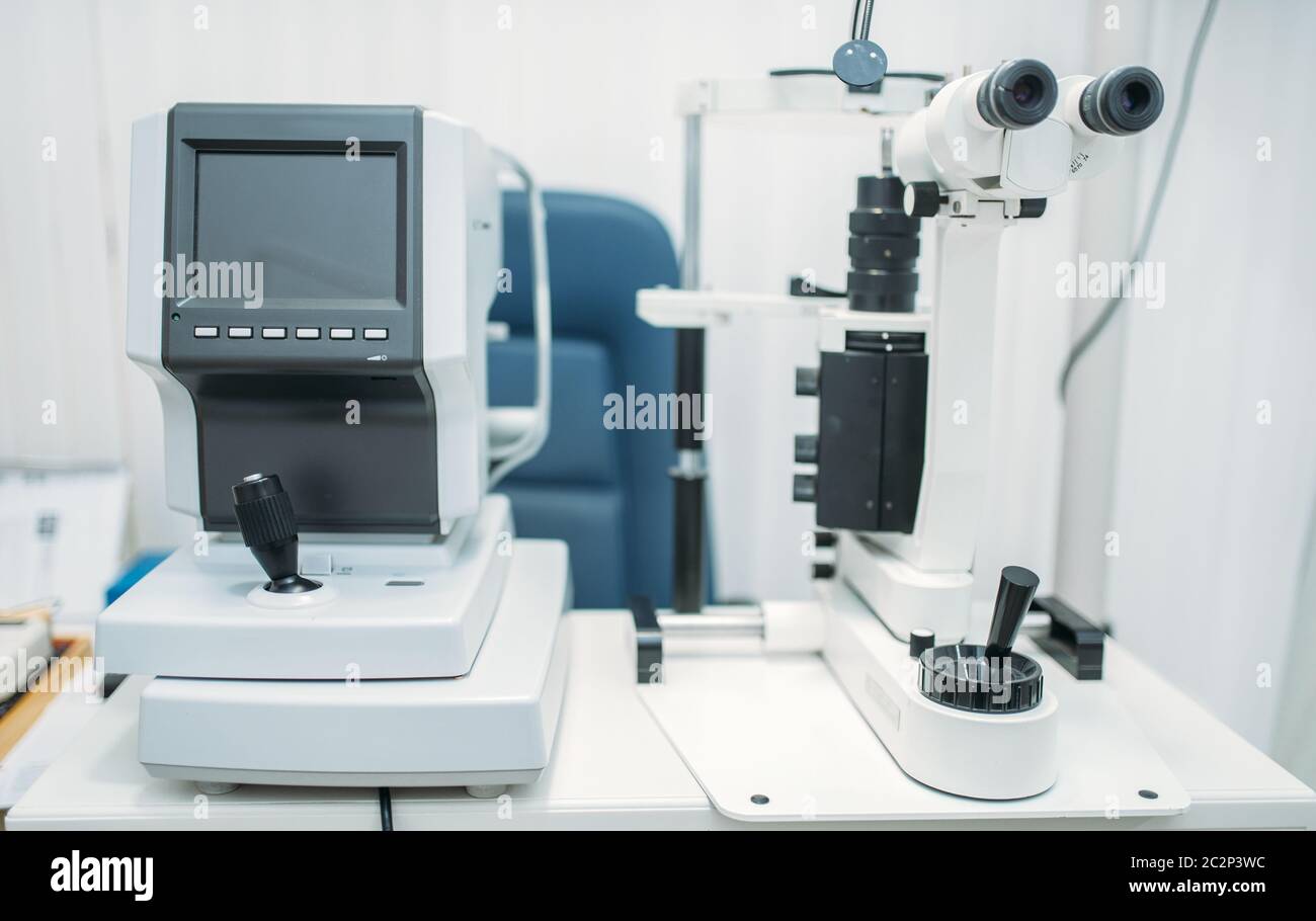 Equipment for diagnostic of vision, instrument for eyesight test in ...
