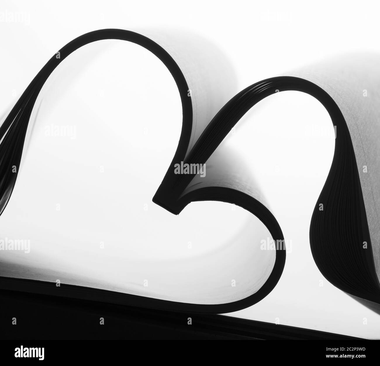 Macro view of simple abstract paper curves Stock Photo - Alamy