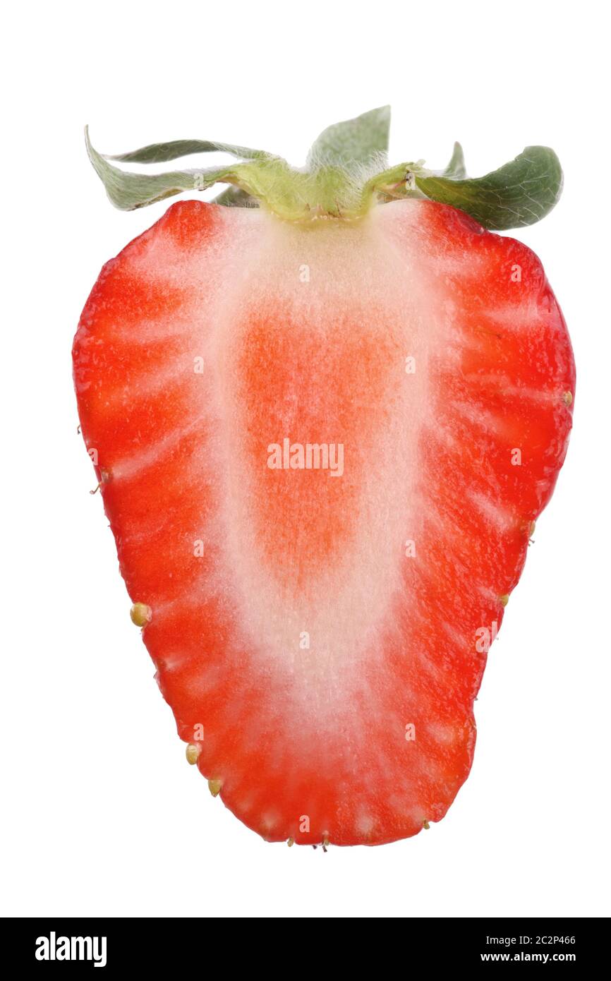 Strawberry cut in half hi-res stock photography and images - Alamy