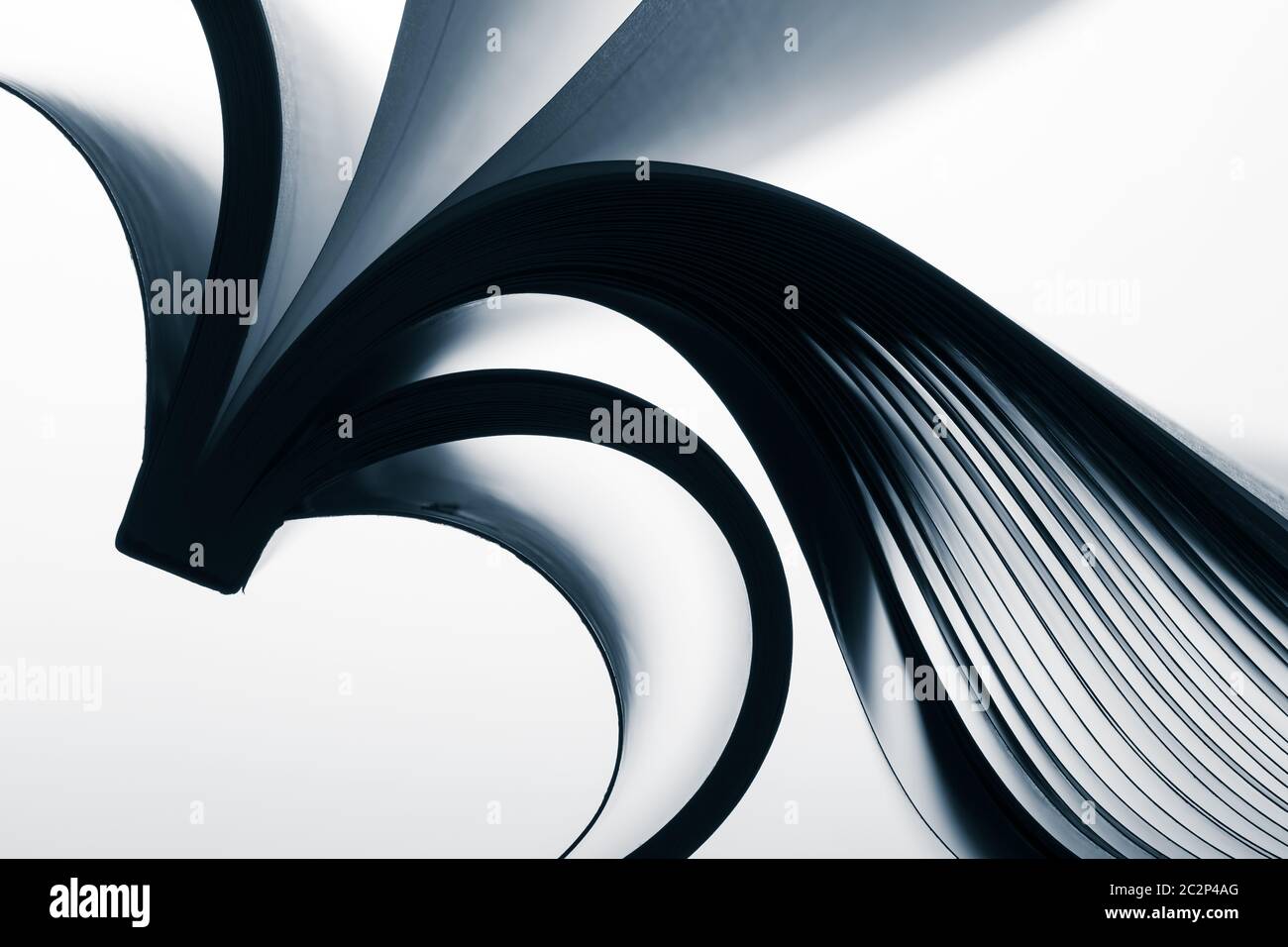 Macro view of abstract paper curves Stock Photo - Alamy