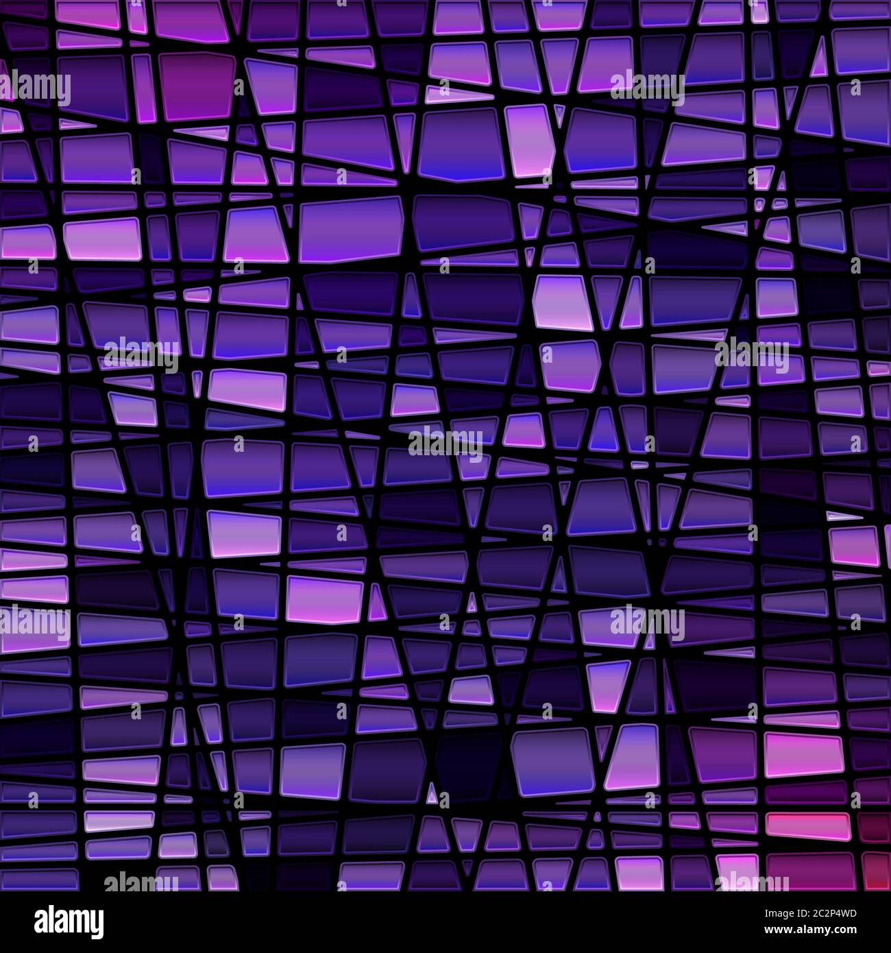 abstract stained-glass mosaic background - purple and violet Stock ...