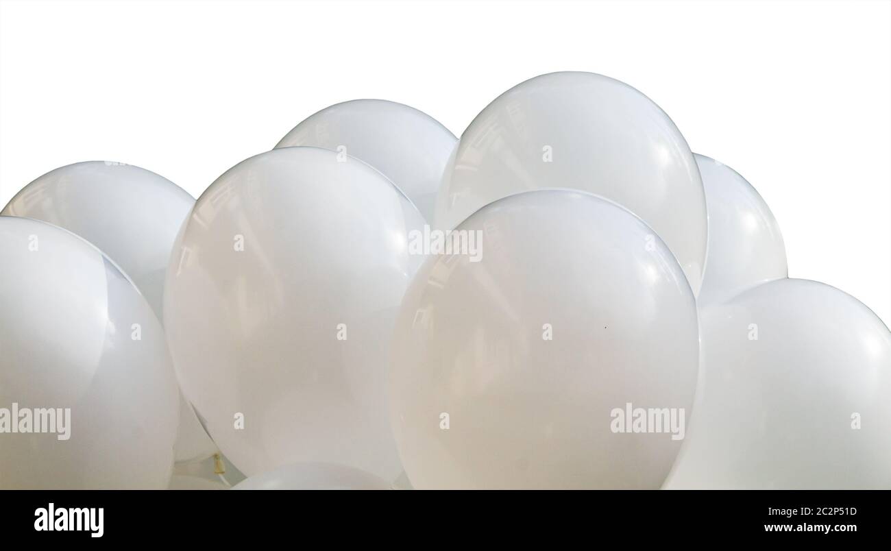Big white balloons Stock Photo - Alamy