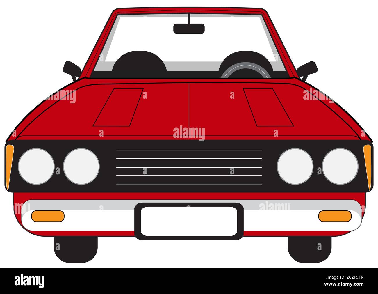 Red passenger car Stock Photo - Alamy