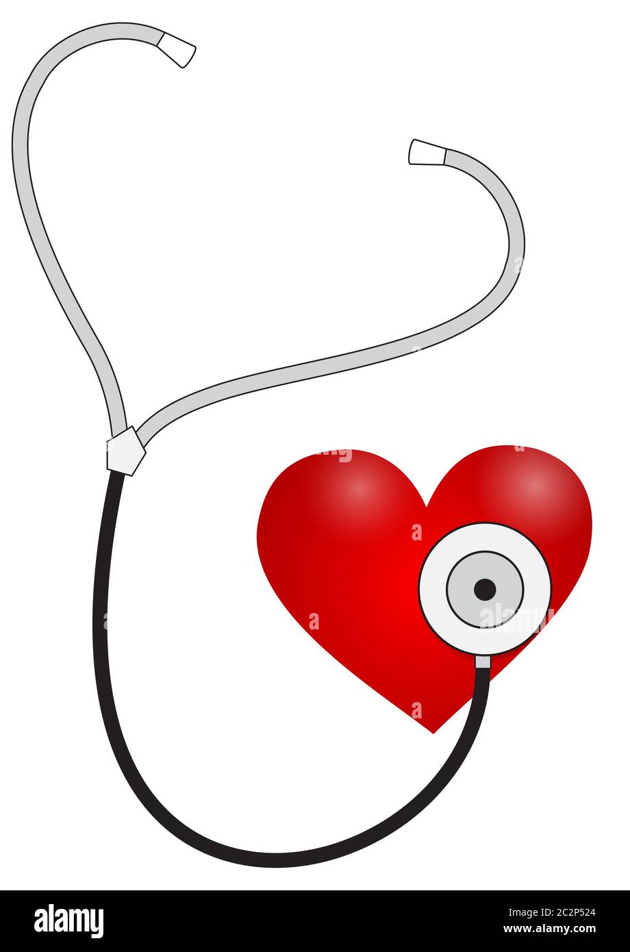 Stethoscope and heart Stock Photo - Alamy