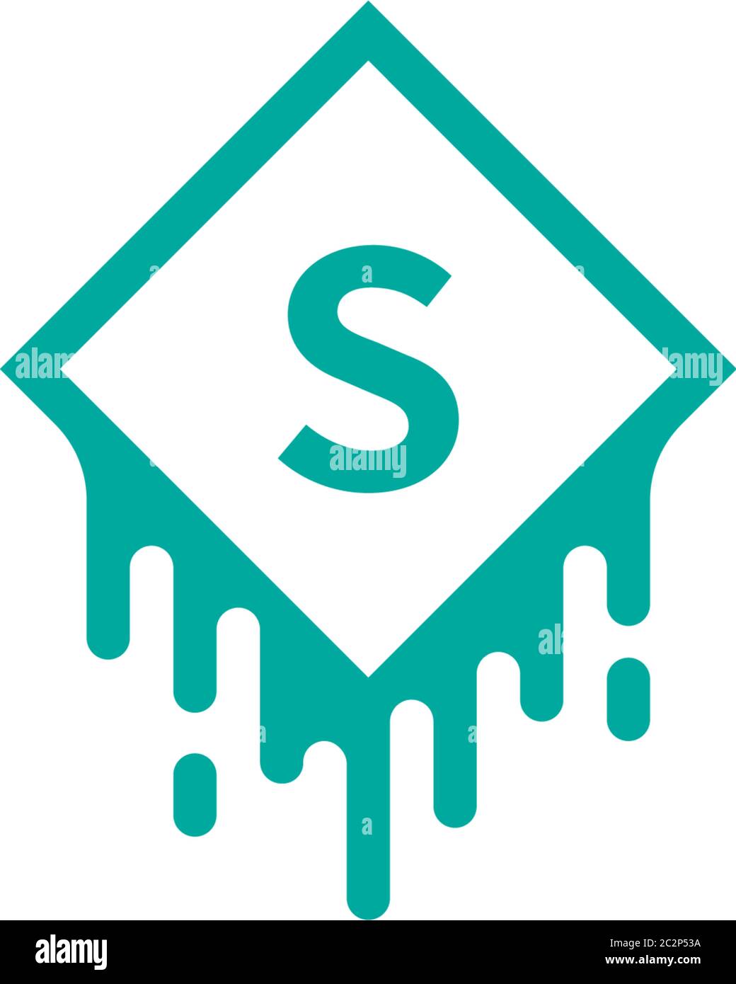 Letter S logotype in green color design concept illustration Stock ...