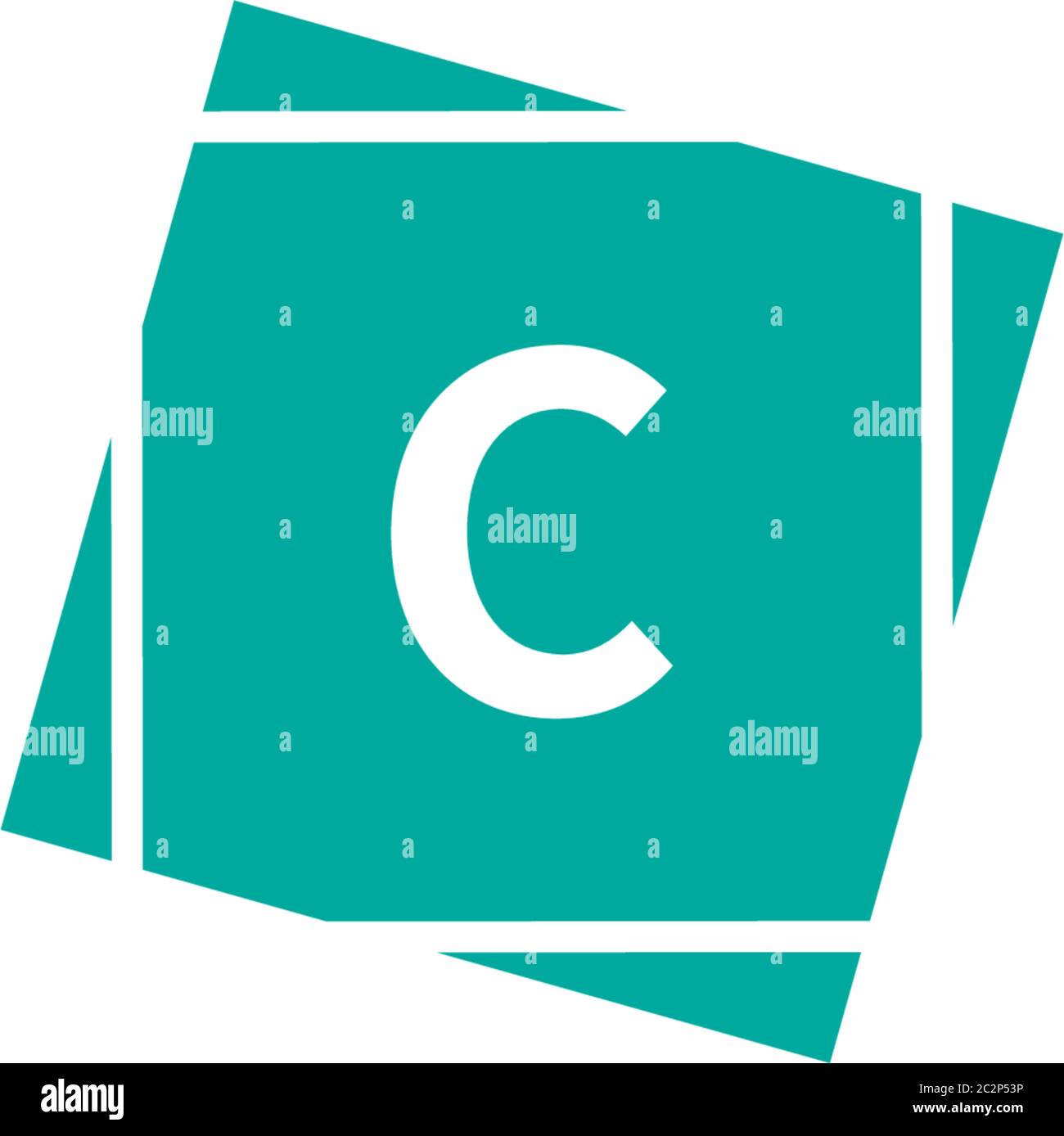 Letter C logotype in green color design concept illustration Stock ...