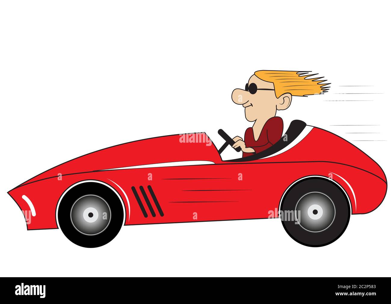 Speed racer cartoon hi-res stock photography and images - Alamy