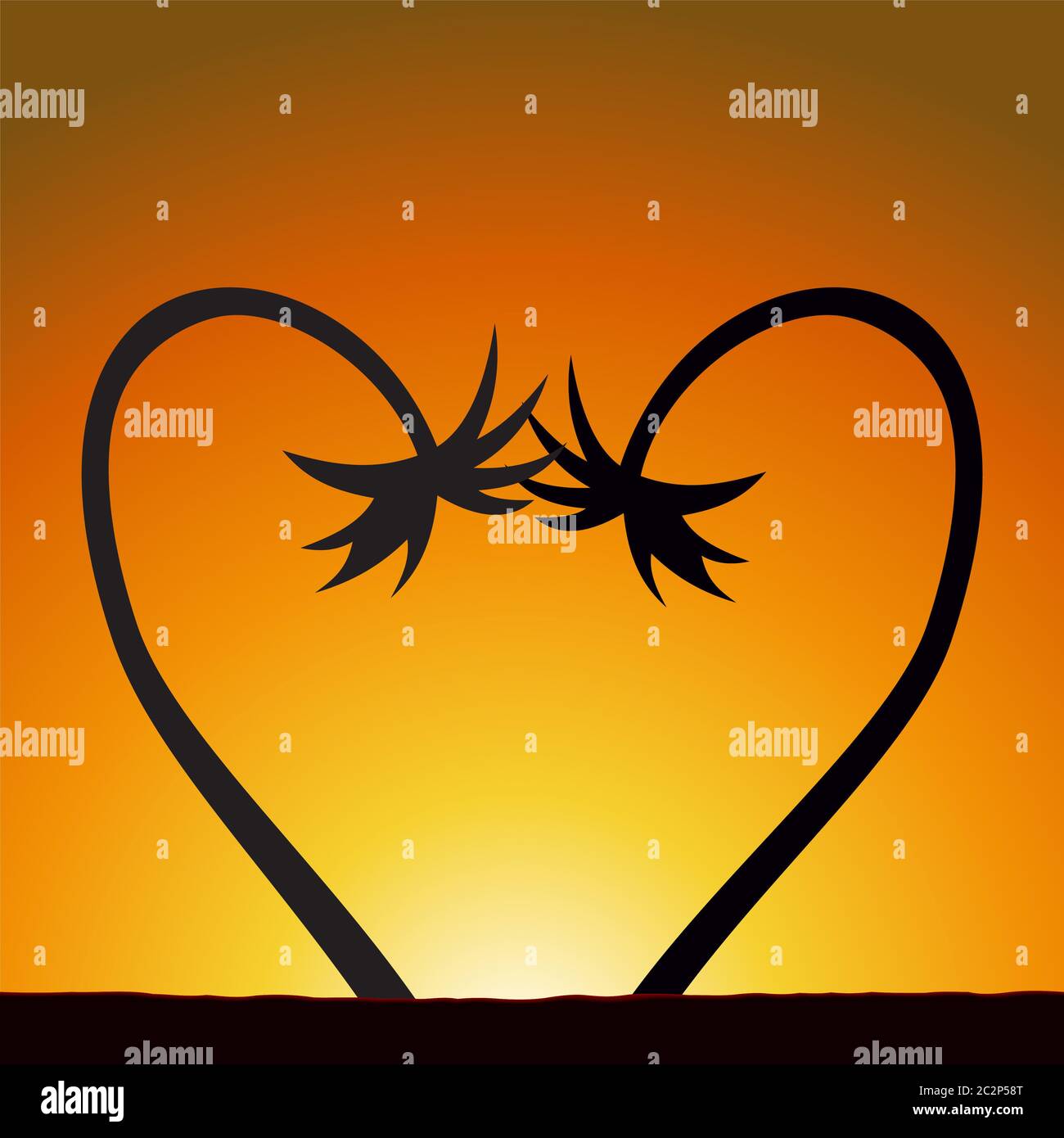 Heart of palm hi-res stock photography and images - Alamy