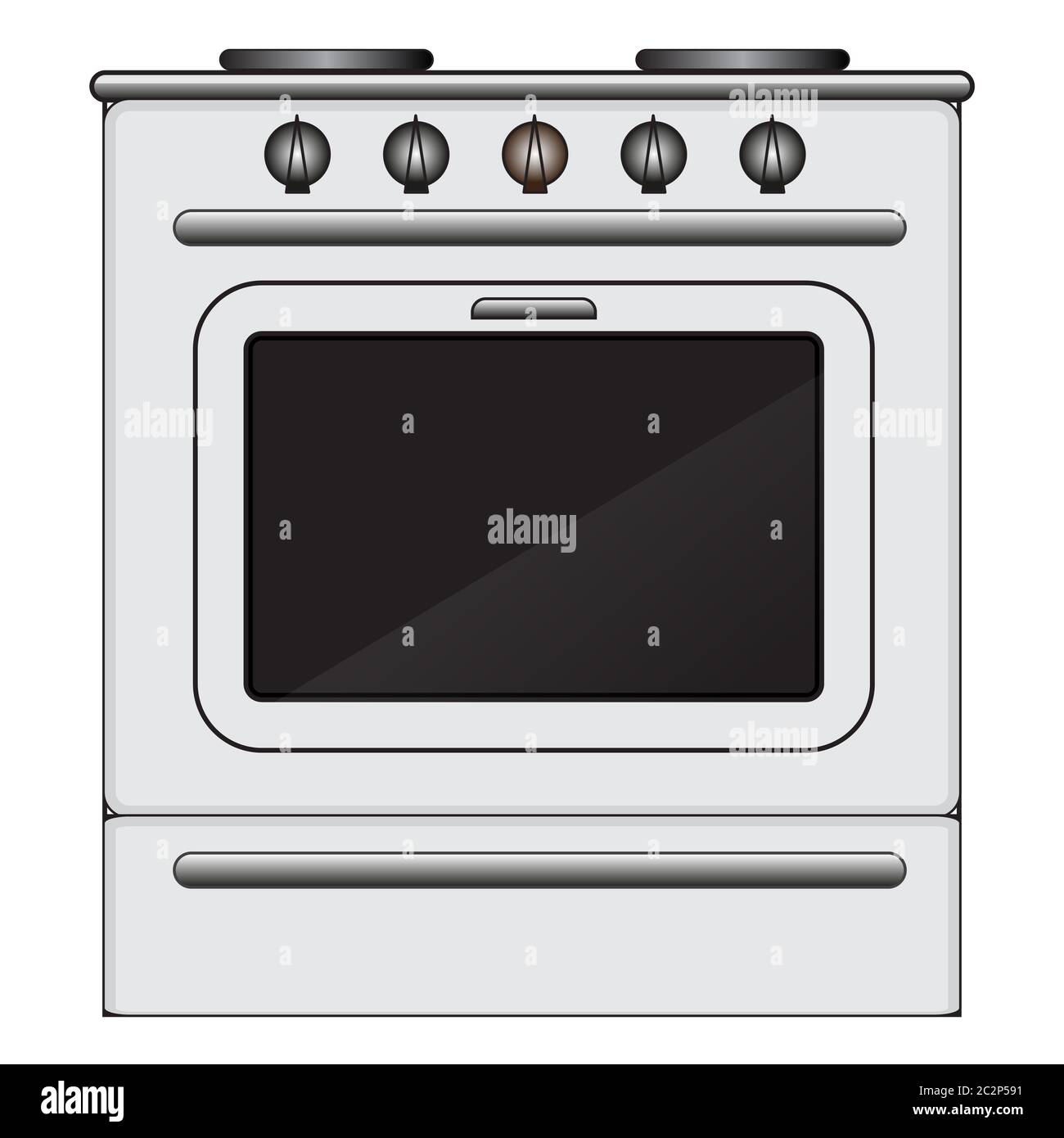 Kitchen stove with oven Stock Photo - Alamy