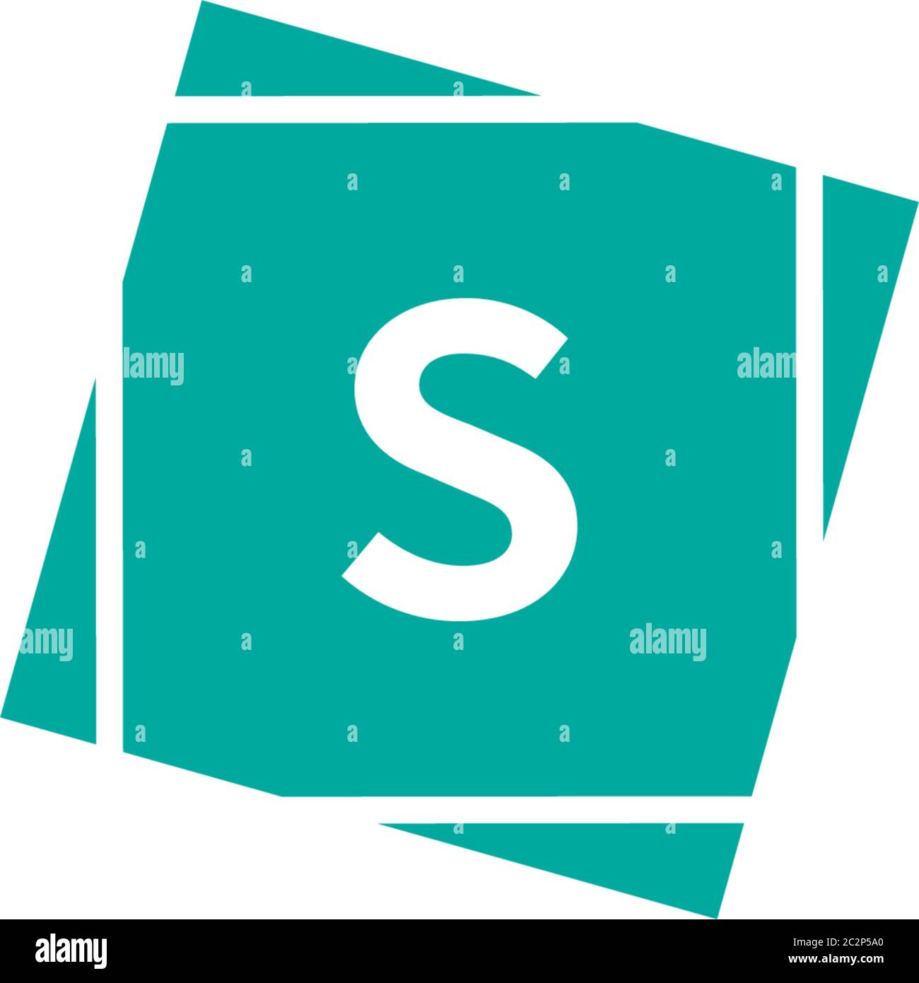 Letter S logotype in green color design concept illustration Stock ...